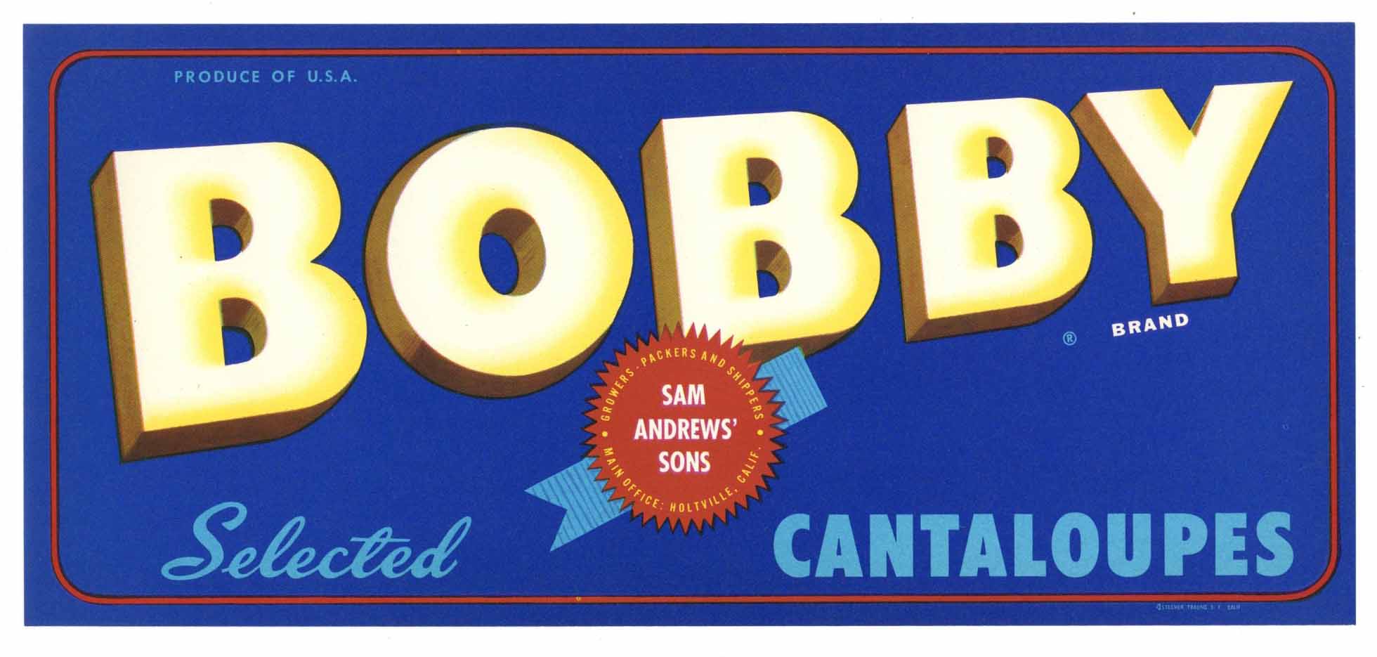 Bobby Brand Vintage Melon Crate Label – thelabelman