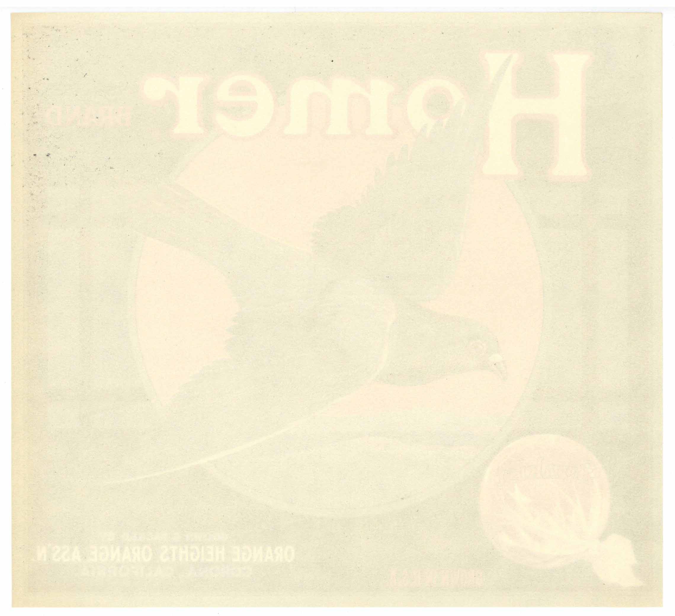 Homer Brand Vintage Corona Orange Crate Label, gb – thelabelman