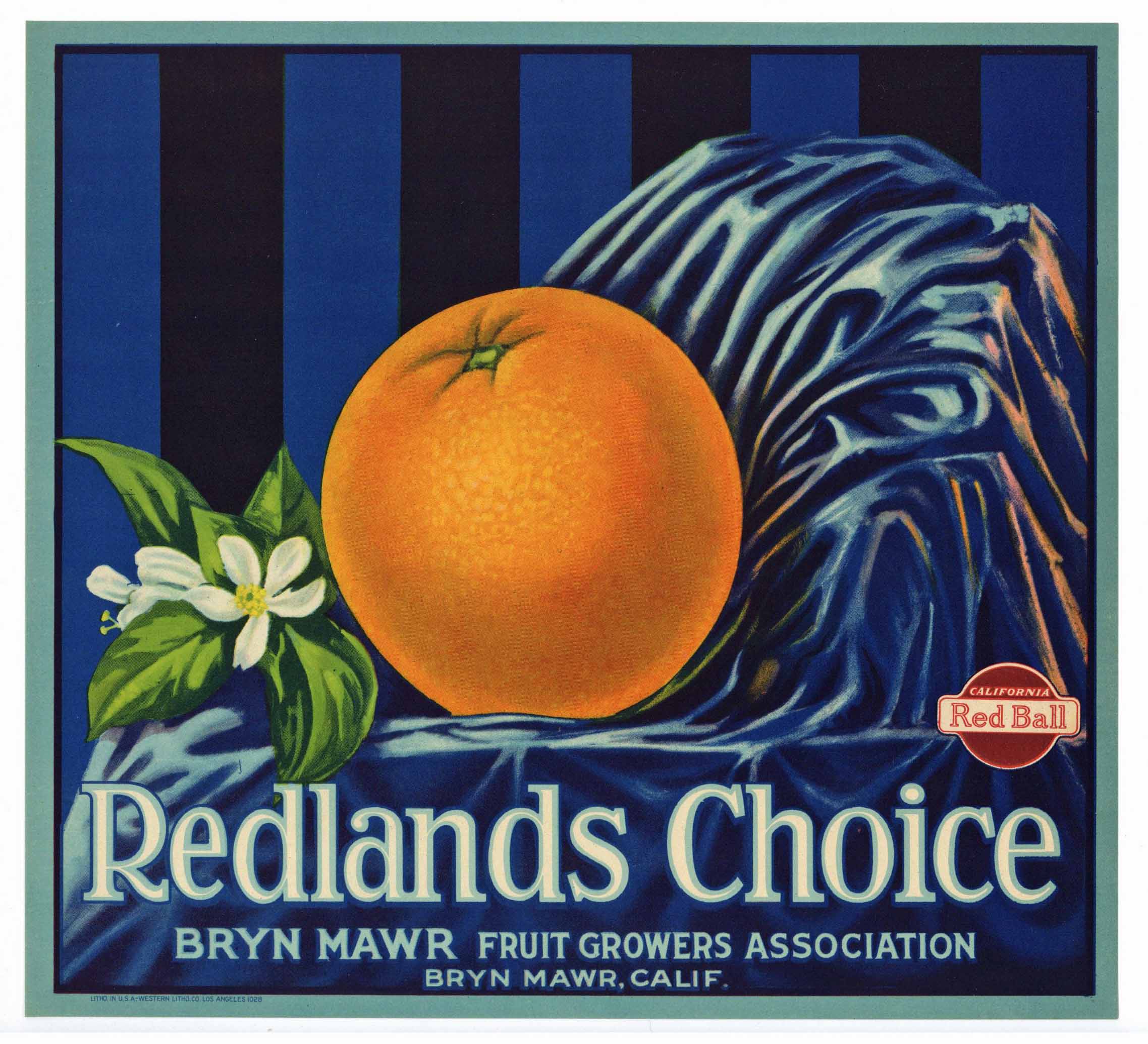 Redlands Choice Brand Vintage Orange Crate Label – thelabelman