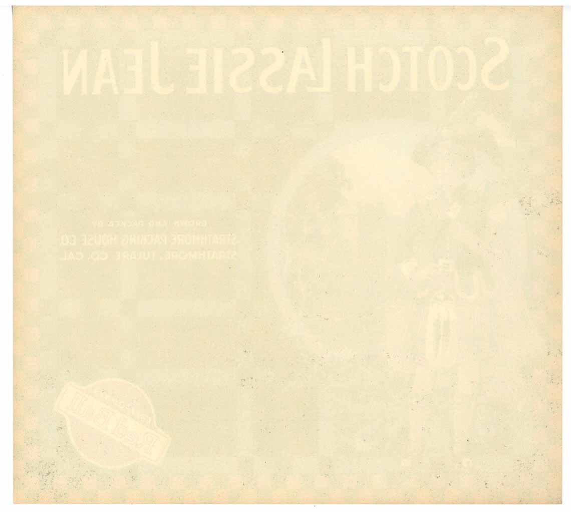 Scotch Lassie Jean Brand Vintage Tulare County Orange Crate Label ...