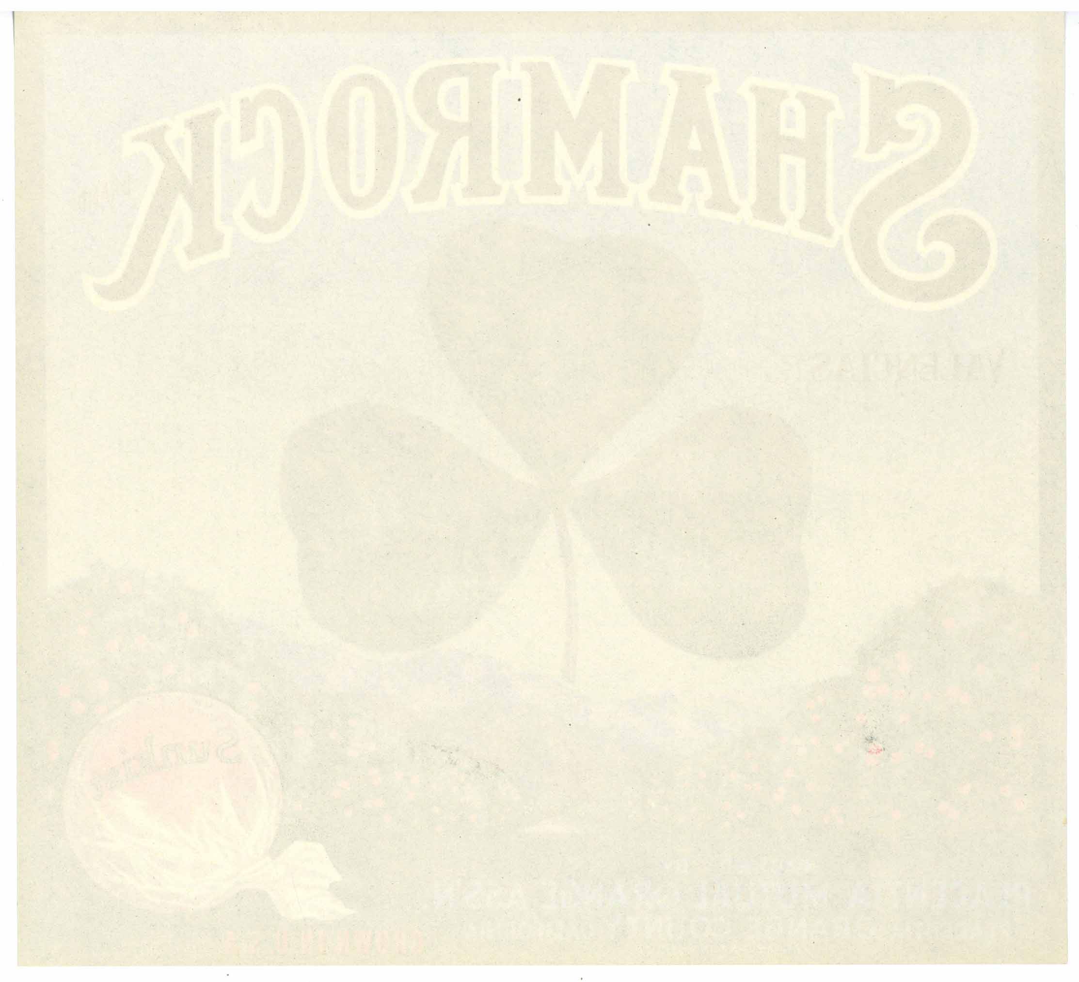 Shamrock Brand Vintage Placentia Orange Crate Label v – thelabelman