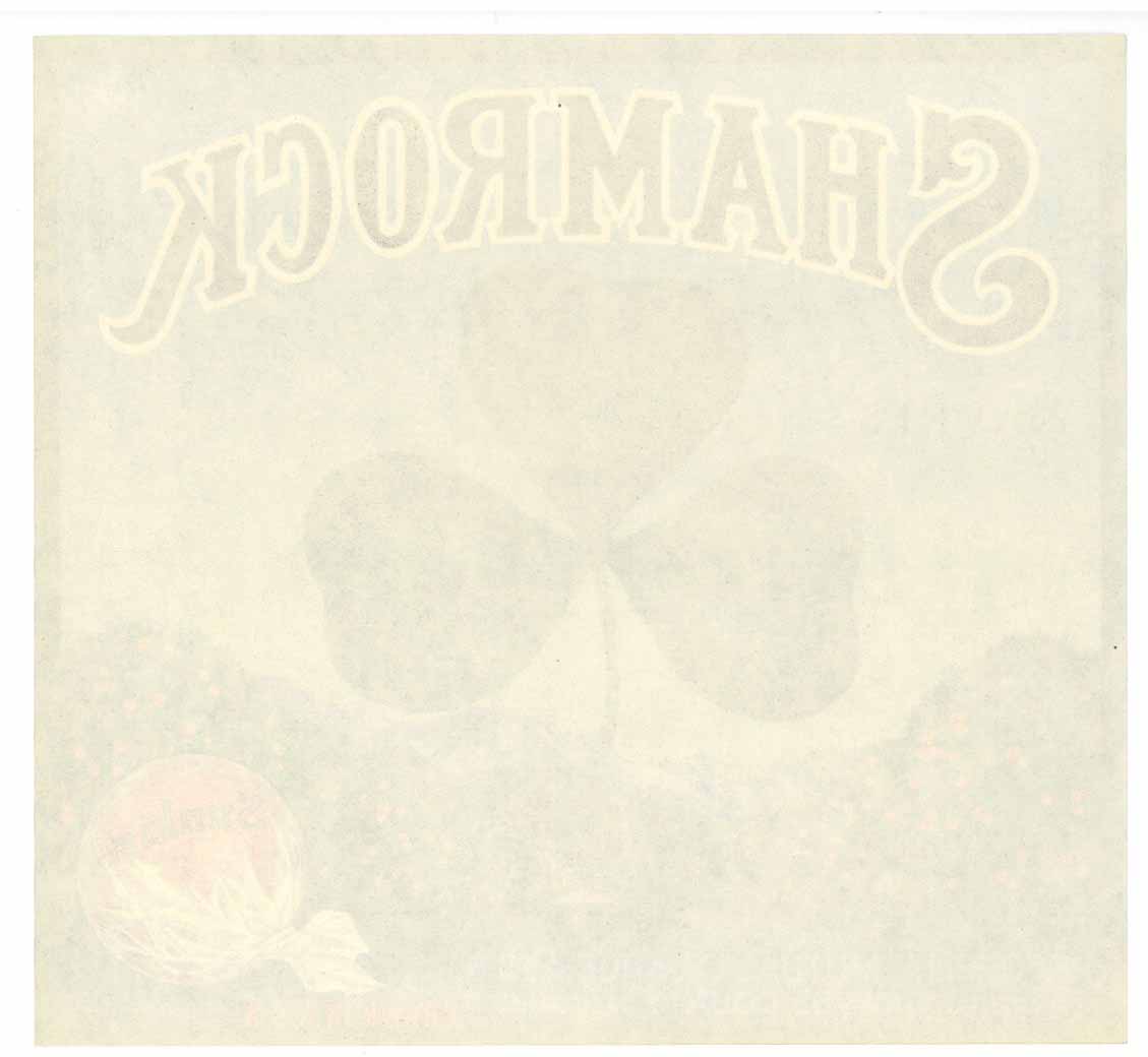 Shamrock Brand Vintage Placentia Orange Crate Label n – thelabelman