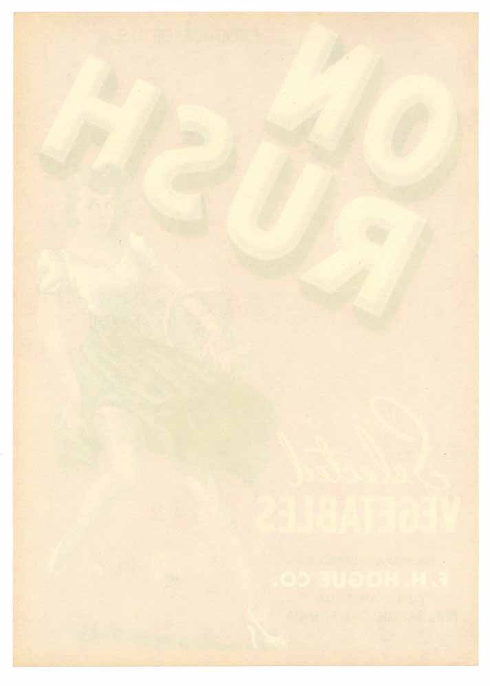 On Rush Brand Vintage Yuma Arizona Vegetable Crate Label – thelabelman