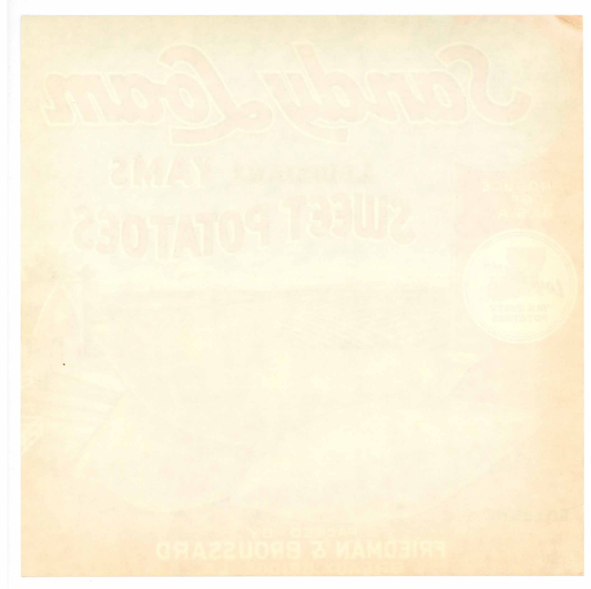 Sandy Loam Brand Vintage Breaux Bridge Louisiana Yam Crate Label ...